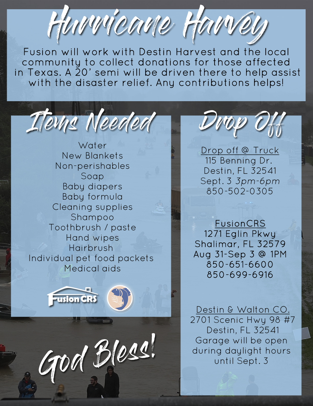 Helping the victims of Hurricane Harvey